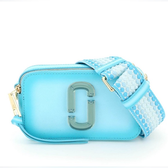 Marc Jacobs | Bags | Marc Jacobs Blue Fluro Edge Snapshot Bag | Poshmark